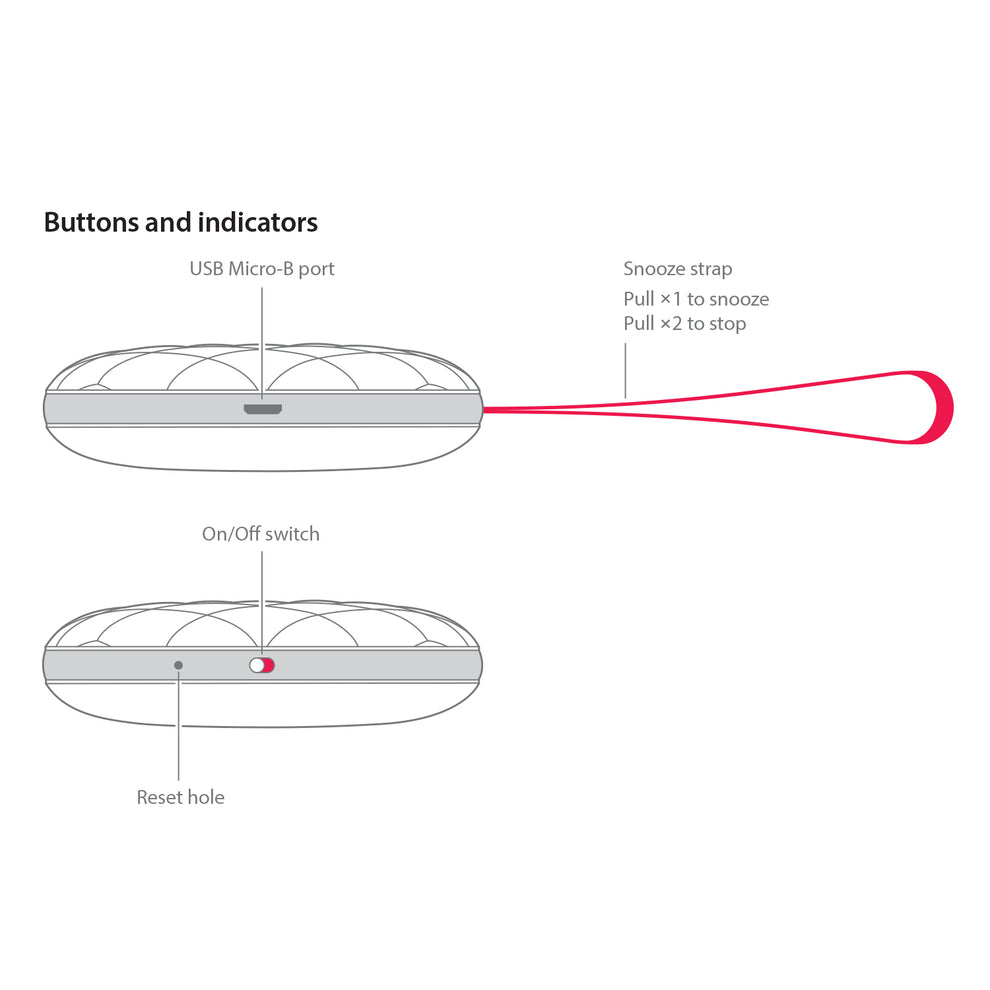 Vibio Bed Shaker Alarm with Strong Silent Vibration – Bellman & Symfon